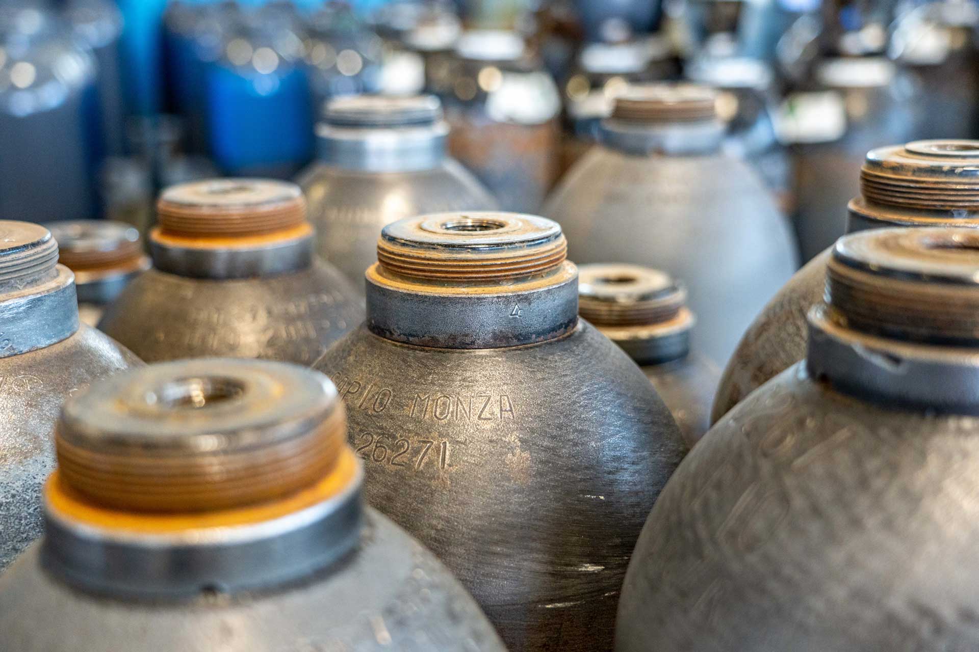 Collaudo bombole e recipienti gas tecnici | UTENGAS INDUSTRIE